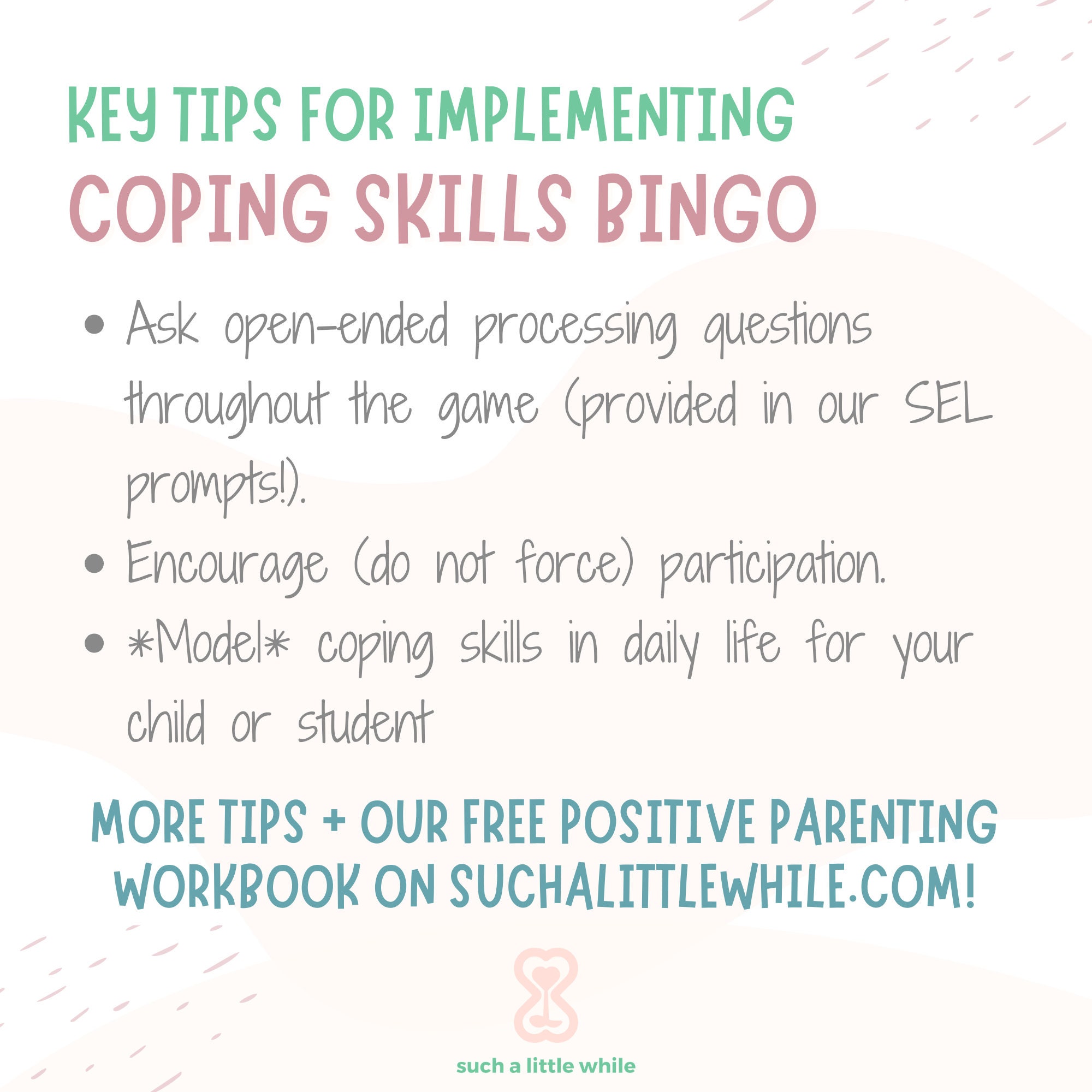 Coping Skills BINGO PDF for Kids | Printable SEL Game | Mental Health ...