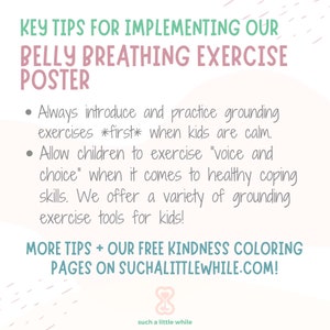 Belly Breathing Exercise PDF for Kids | Diaphragmatic Breathing Visual ...