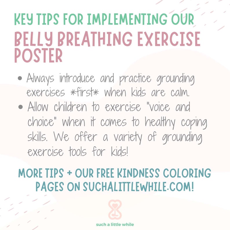 Belly Breathing Exercise PDF for Kids | Diaphragmatic Breathing Visual ...