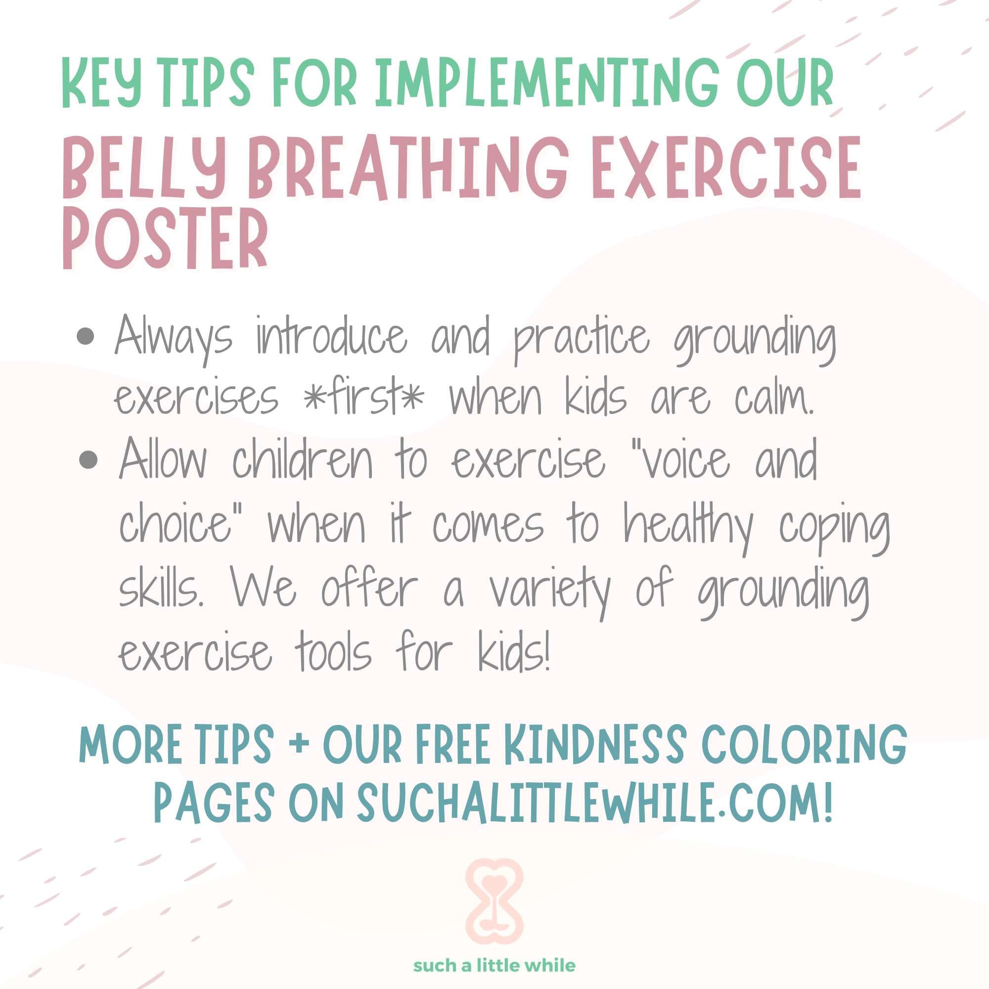 Belly Breathing Exercise PDF for Kids | Diaphragmatic Breathing Visual ...