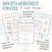 Anxiety Worksheets for Kids | Coping Skills for Worries Workbook ...