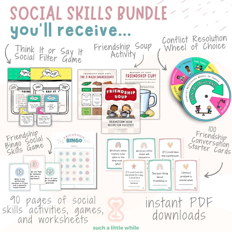 Social Skills Activities, Games, Exercises & Worksheets for Kids ...