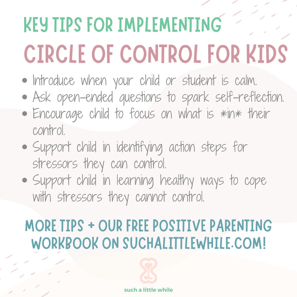 Circle of Control for Kids Printable Template & Activities Sphere of ...
