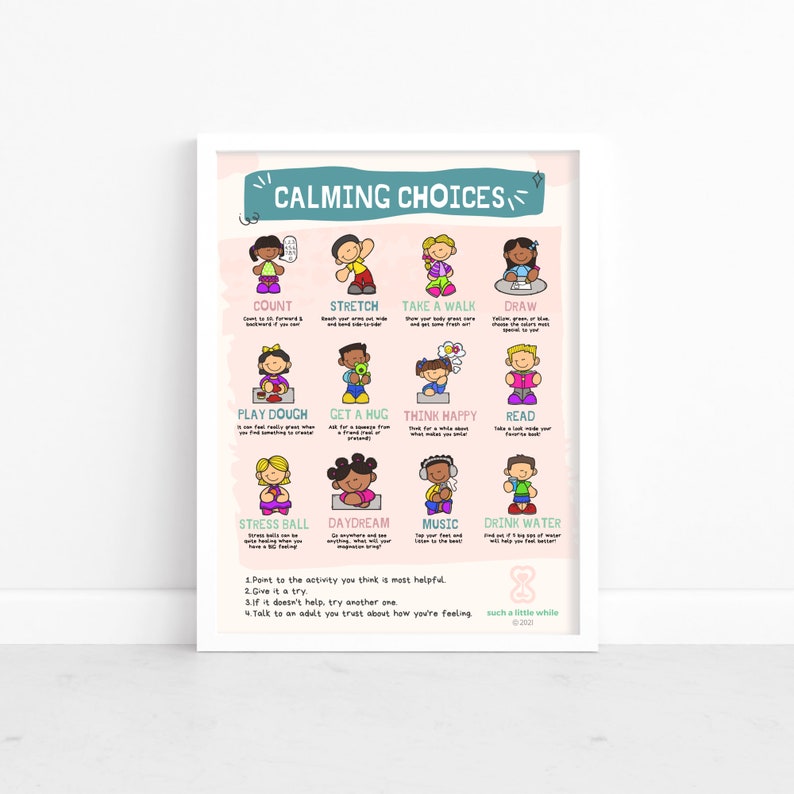 Calm Down Corner Printable Kit for Kids | INSTANT PDF DOWNLOAD | Calm ...