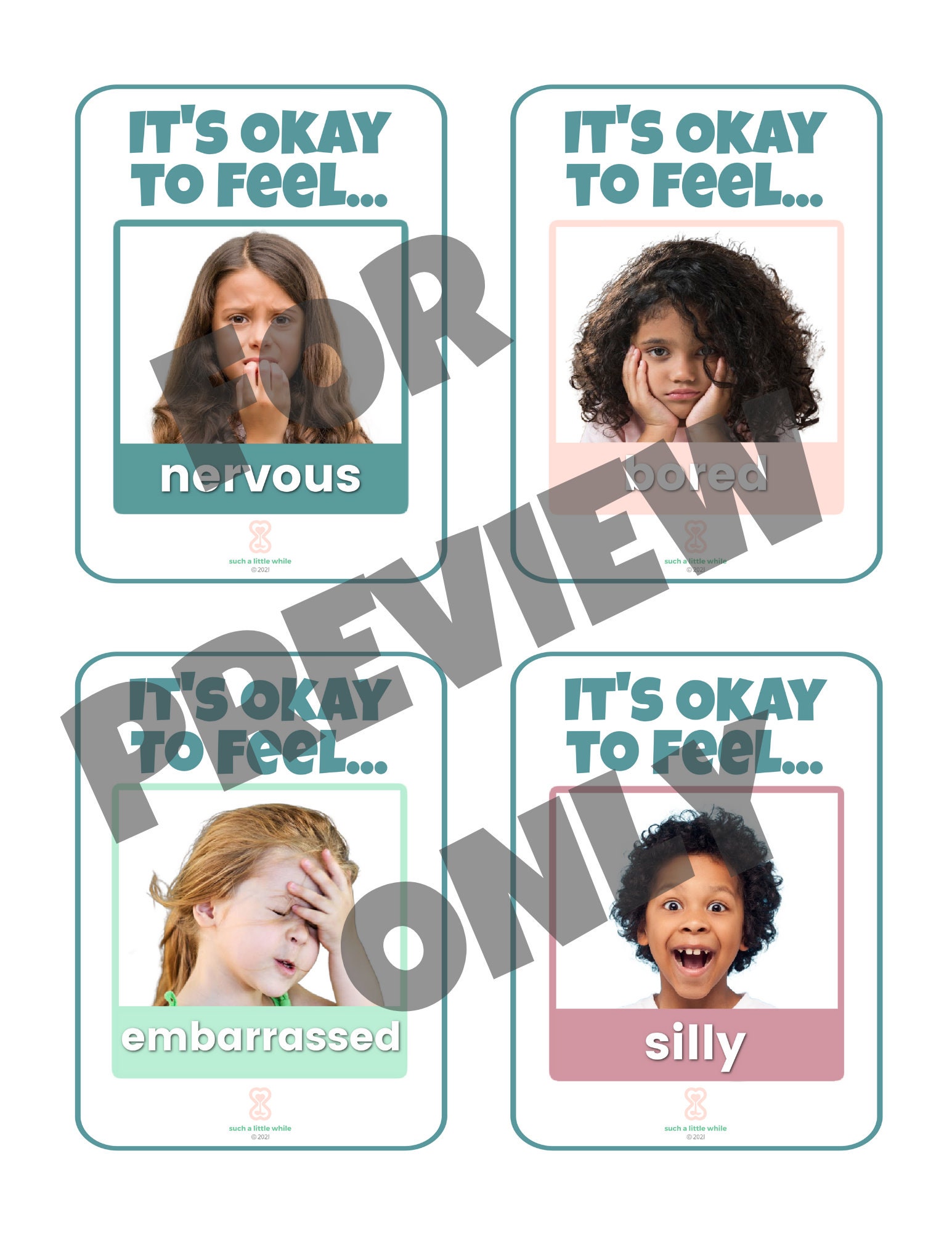Printable FEELINGS FLASHCARDS Emotions Flashcards PDF Calm Down Corner ...