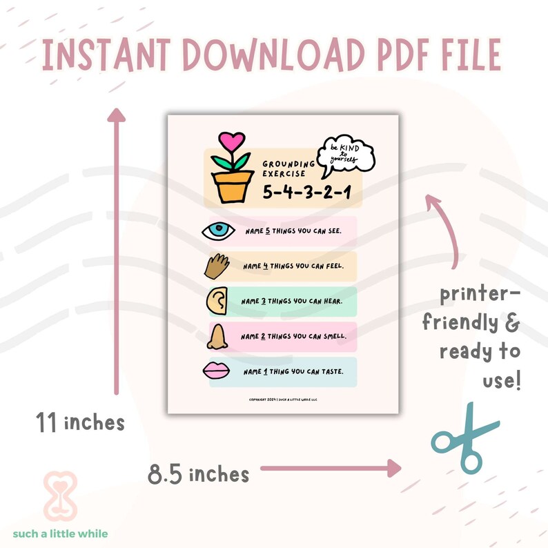 Mindfulness Activities for Kids Pdfs Bundle for Elementary & Middle ...