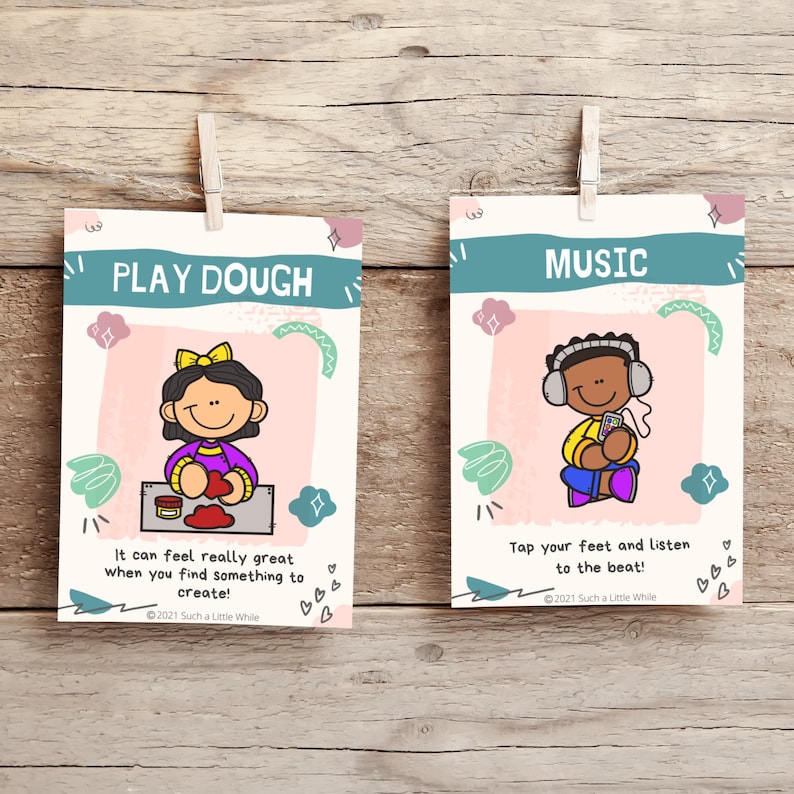 Calming Strategy Cards PDF| Printable Coping Skills Cards | Kids Calm ...