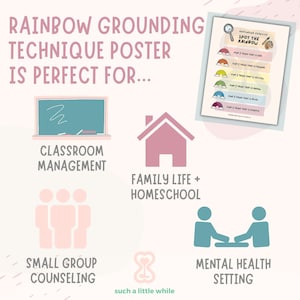 Rainbow Grounding Technique Poster for Kids PDF | Printable Rainbow ...