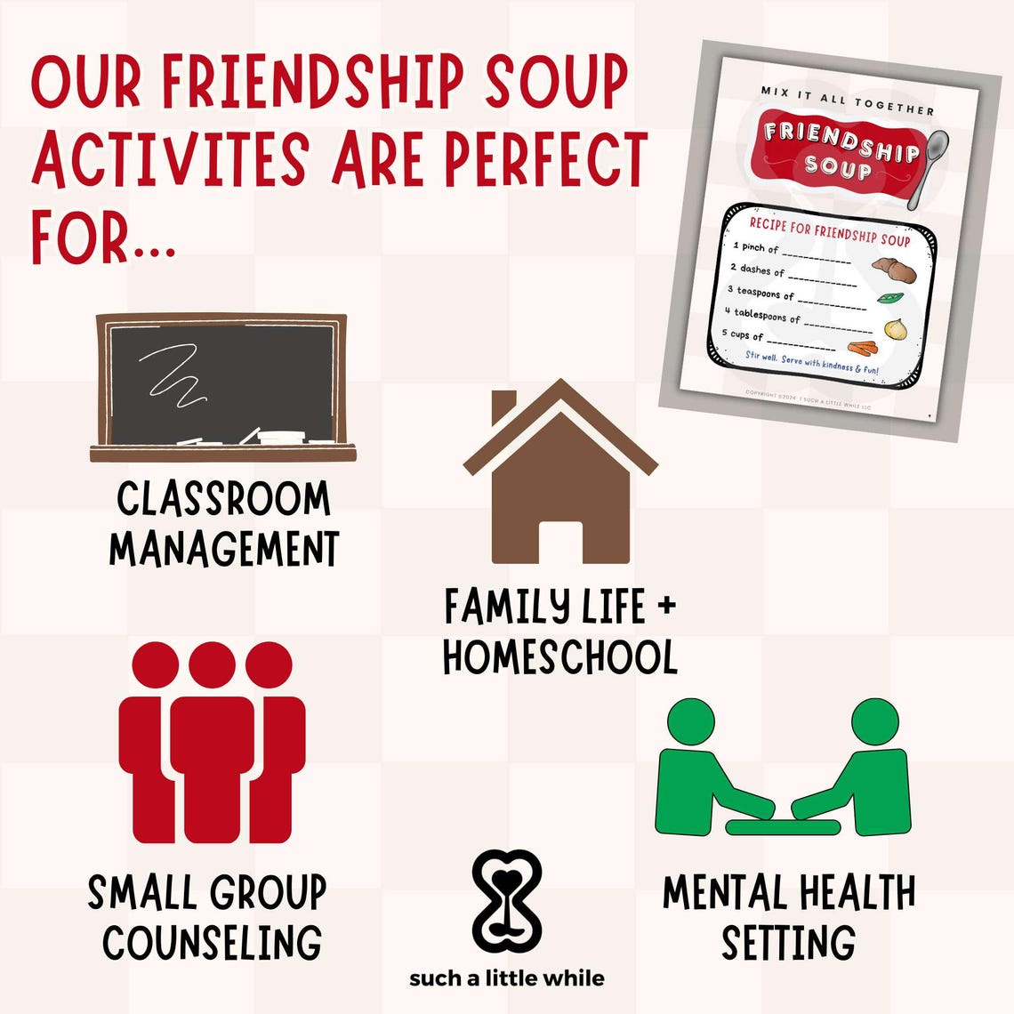 Friendship Soup Activity for Kids PDF Worksheets | Social Skills for ...
