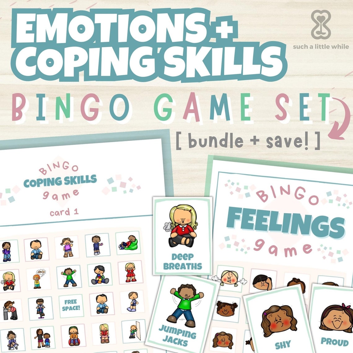 Emotions & Calming Strategies BINGO Bundle: Save on 2 Printable ...
