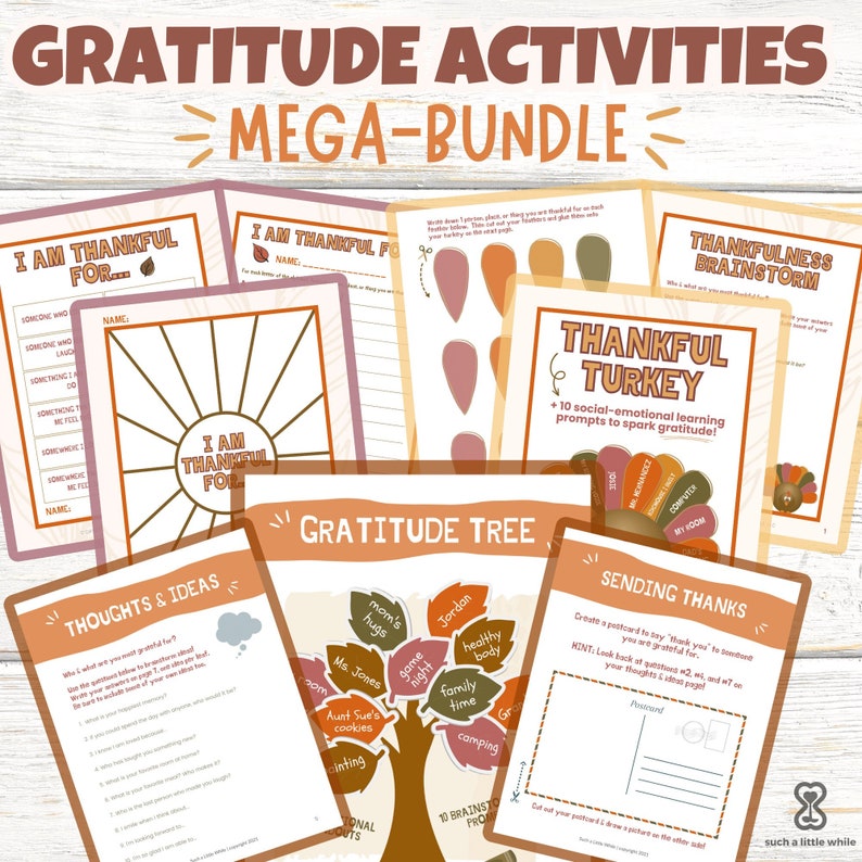 Gratitude Activities for Kids PDF | | Gratitude Tree, Turkey | Thankful ...