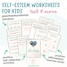 Self-esteem Activities for Students Bundle | Workbook, Fun Games ...
