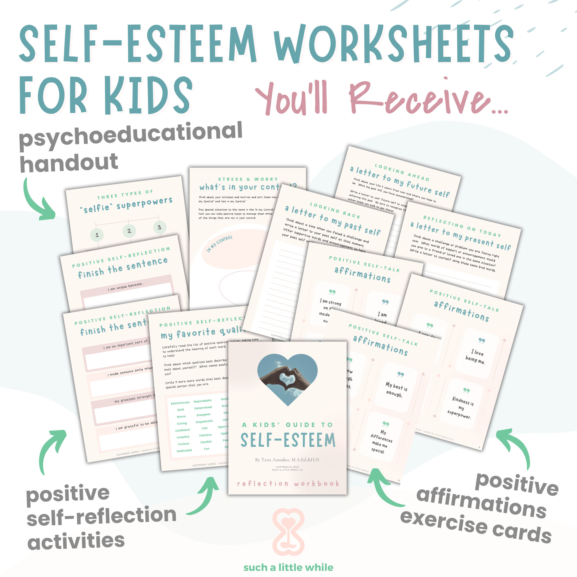 Self-esteem Activities for Students Bundle | Workbook, Fun Games ...