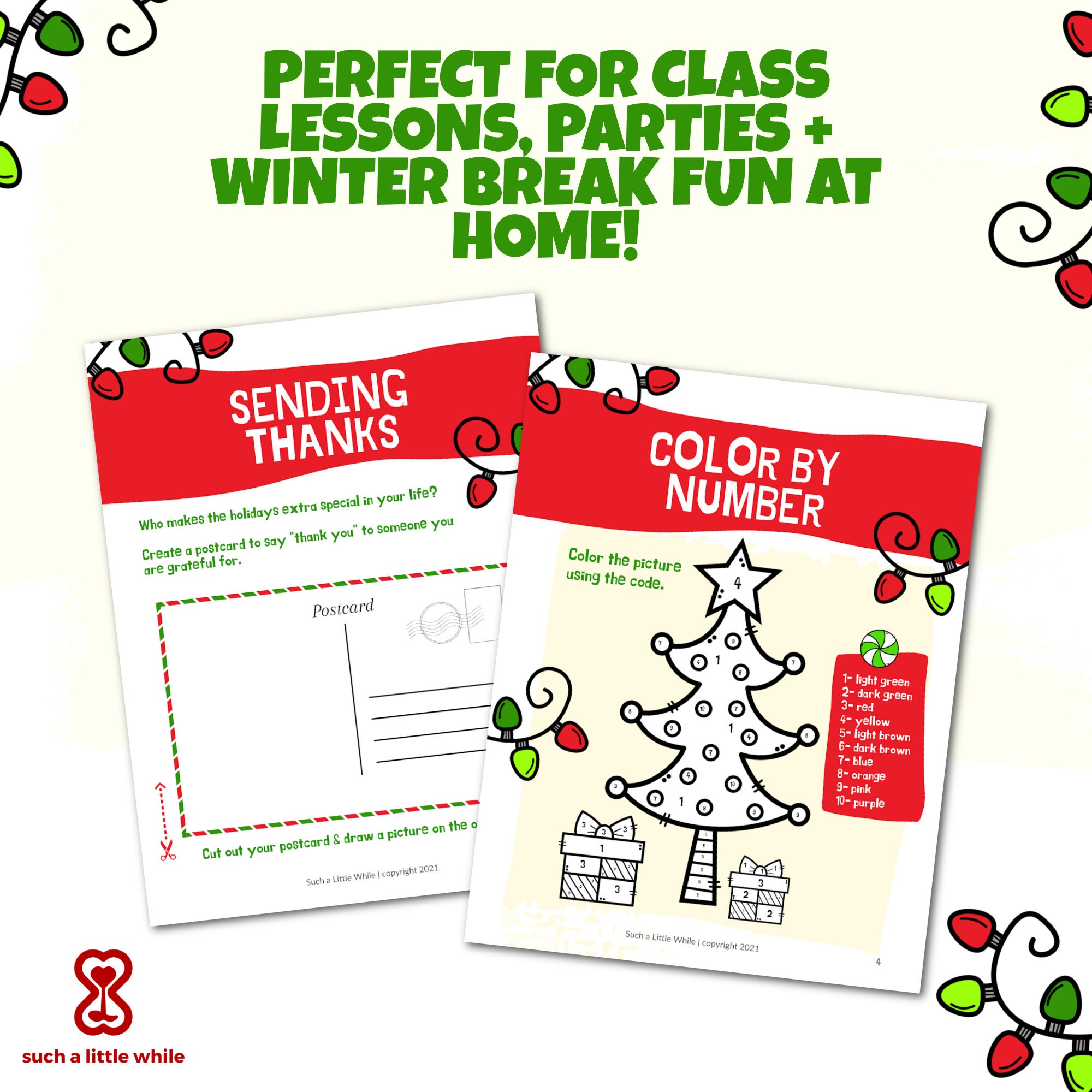 10 Christmas Printable Activities for Kids | Teaching KINDNESS ...