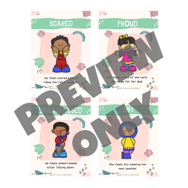 Emotions Cards Printable for Kids | Emotions Cards PDF | Feelings Cards ...