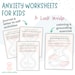 Anxiety Activities for Kids PDF Bundle | SEL Grounding Activities, List ...