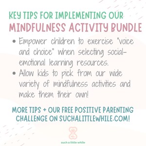 Mindfulness Activities for Kids Pdfs Bundle for Elementary & Middle ...