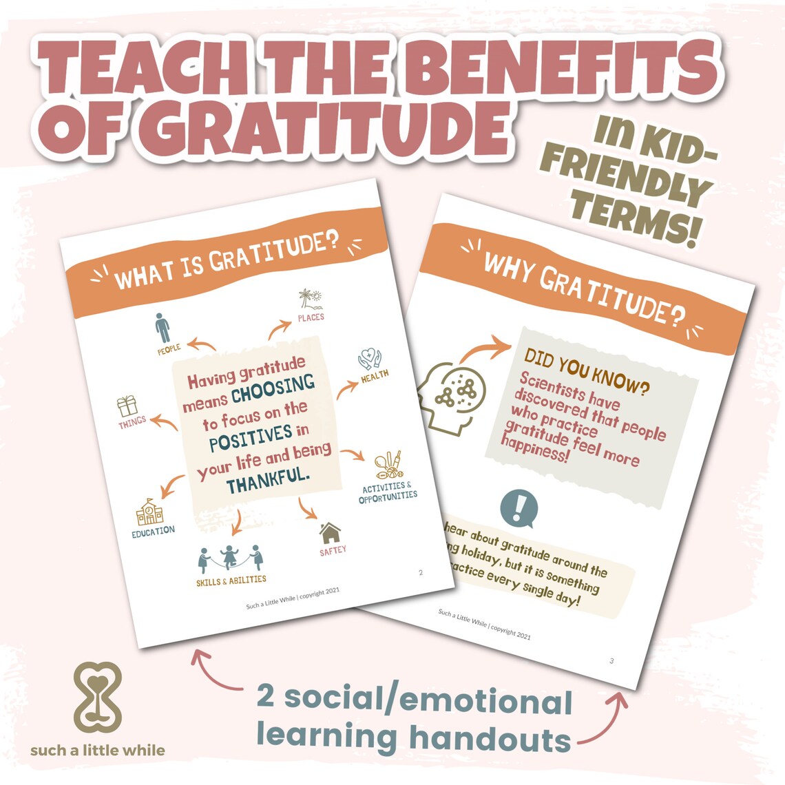 Gratitude Tree Activity Kit Printable Template Kids - Etsy