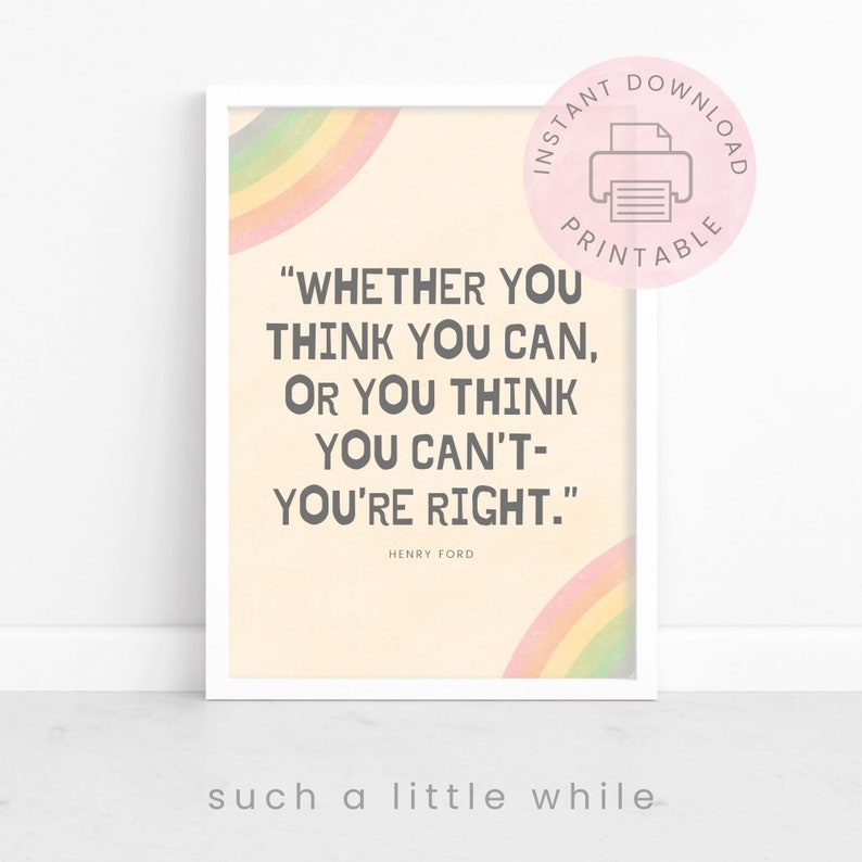 Growth Mindset Posters for Classrooms quotes for Kids Printable PDF ...