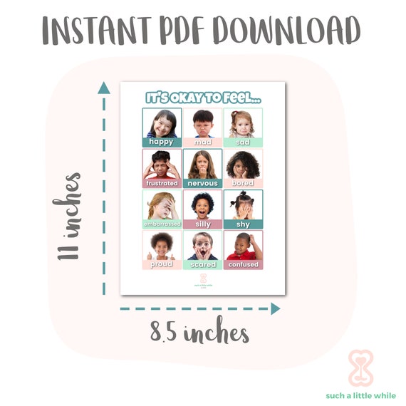 Kids Feeling Faces Printable