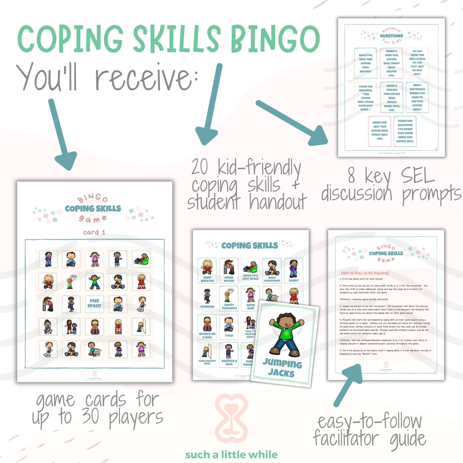 Emotions & Calming Strategies BINGO Bundle: Save on 2 Printable ...