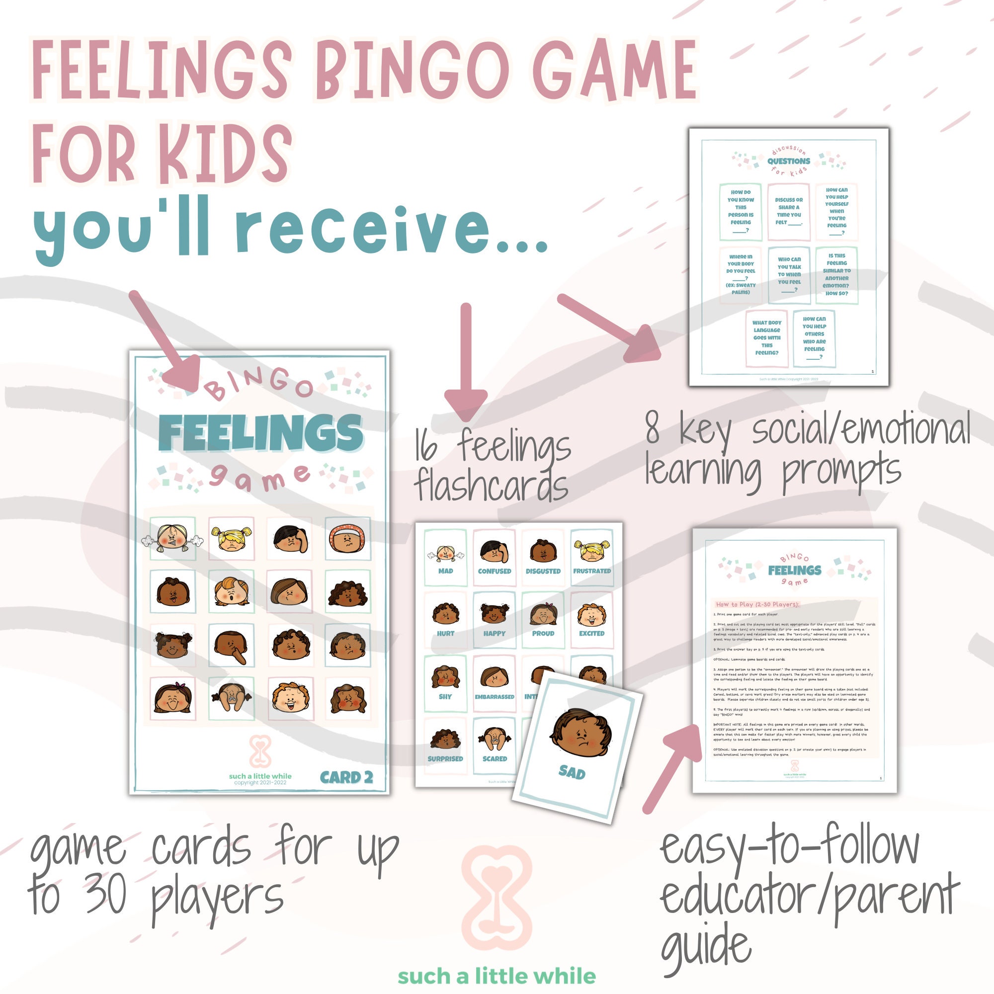 Feelings & Coping Skills for Kids Ultimate Toolbox Bundle 60 Pages of ...