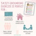 54321 Grounding PDF Exercise for Kids Poster | 5 Senses Grounding ...