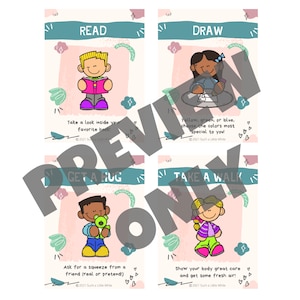 Calming Strategy Cards PDF| Printable Coping Skills Cards | Kids Calm ...