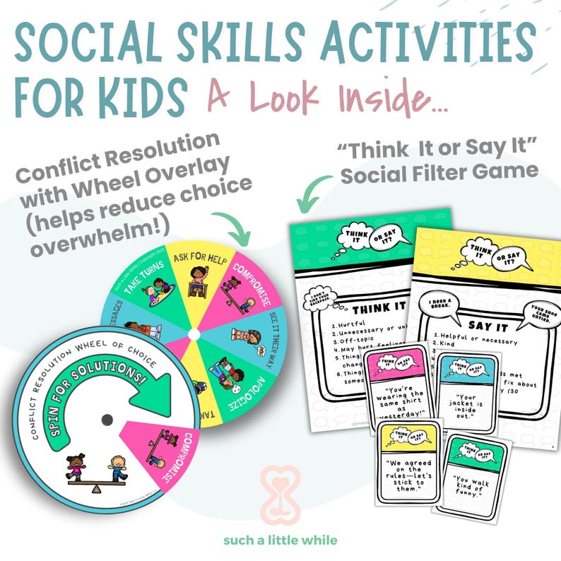 Social Skills Activities, Games, Exercises & Worksheets for Kids ...