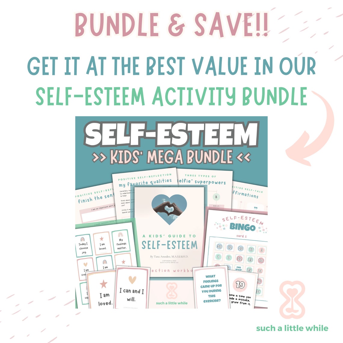 Self-esteem Bingo Game Printable PDF for Elementary & Middle School SEL ...