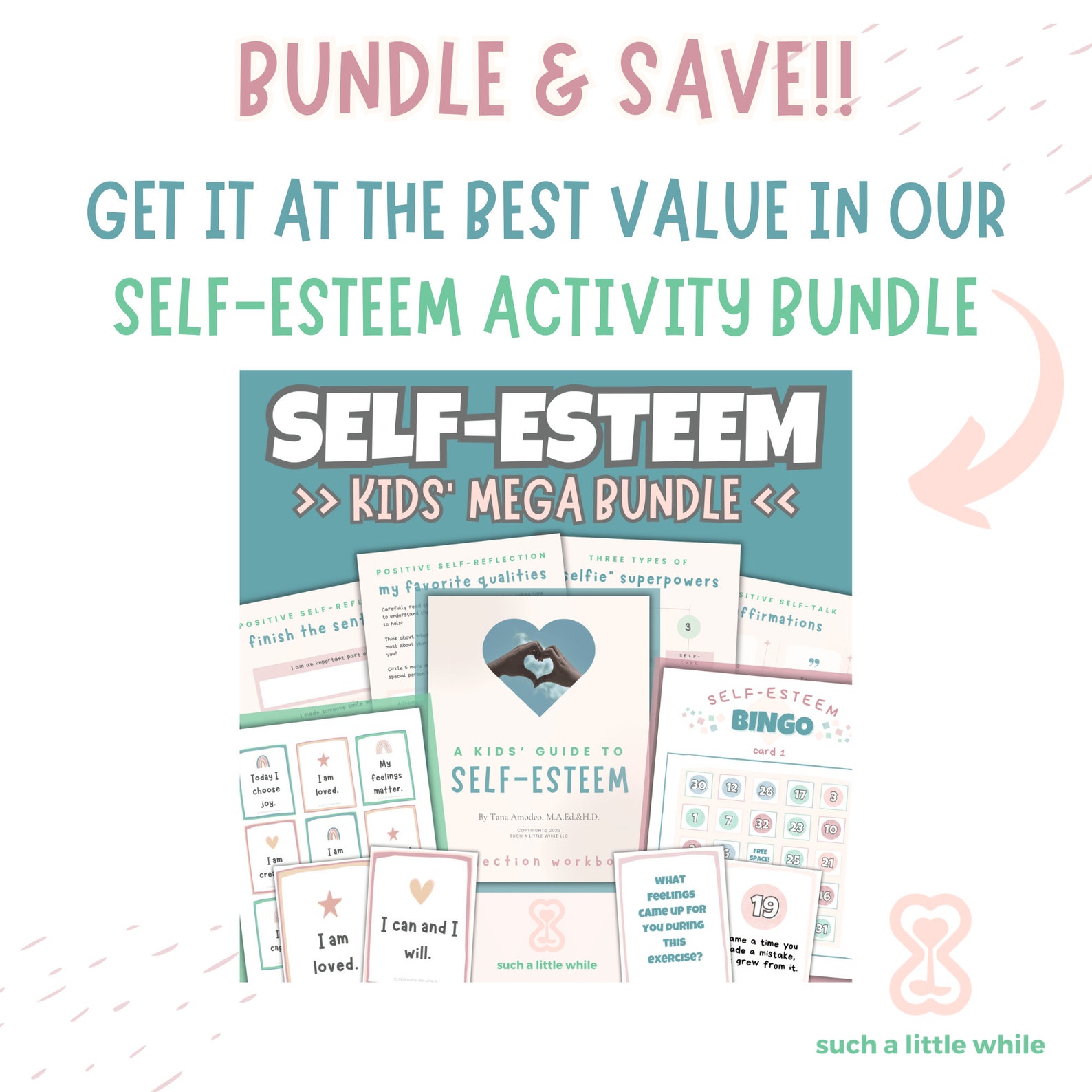 Self-esteem Bingo Game Printable PDF for Elementary & Middle School SEL ...