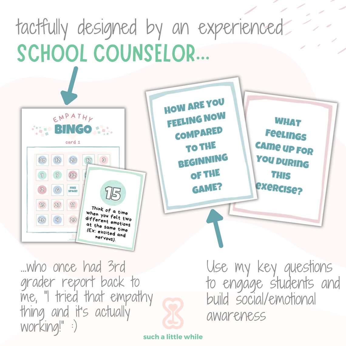 Empathy Bingo Printable PDF for Kids | Empathy Activities, Exercises ...