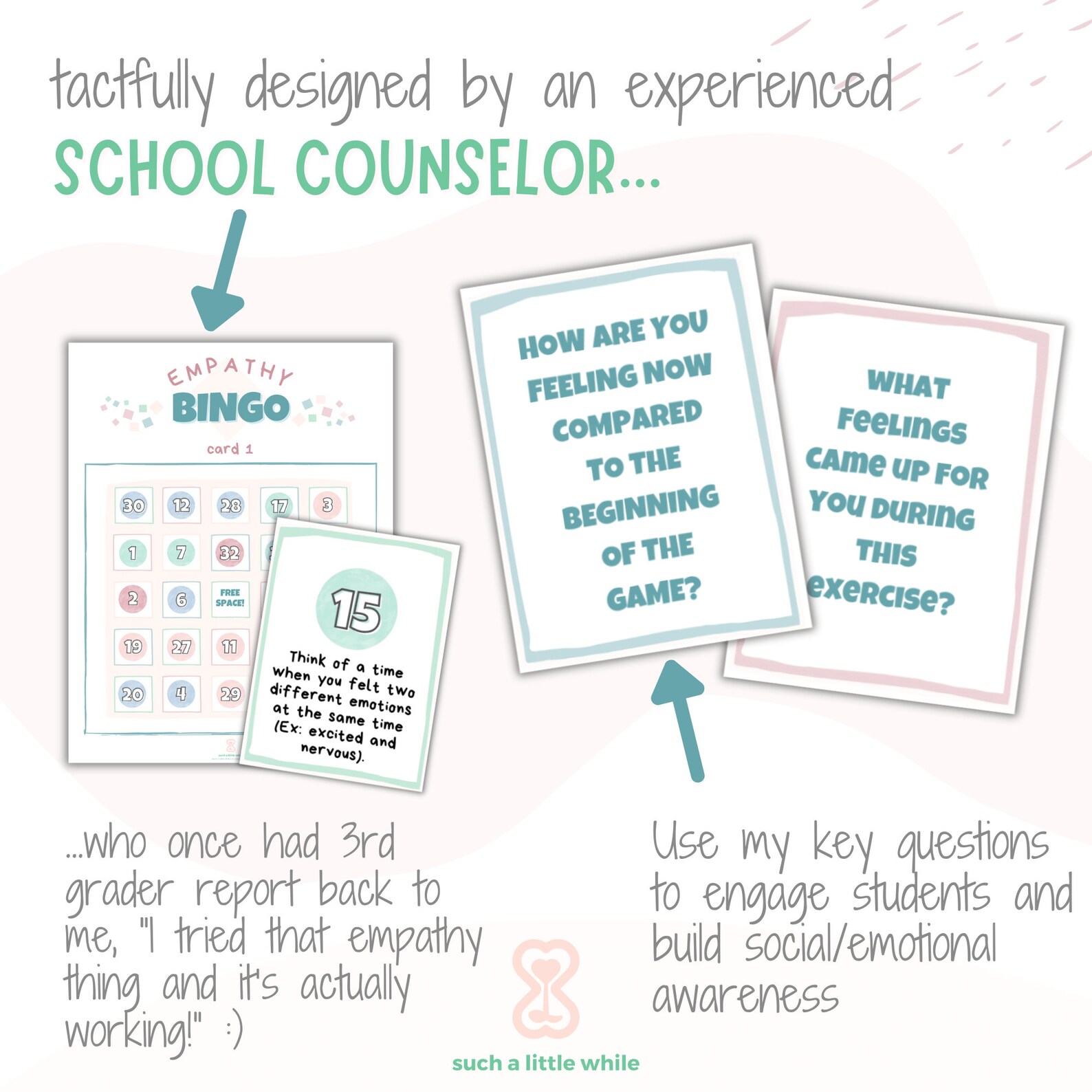 Empathy Bingo Printable PDF for Kids | Empathy Activities, Exercises ...