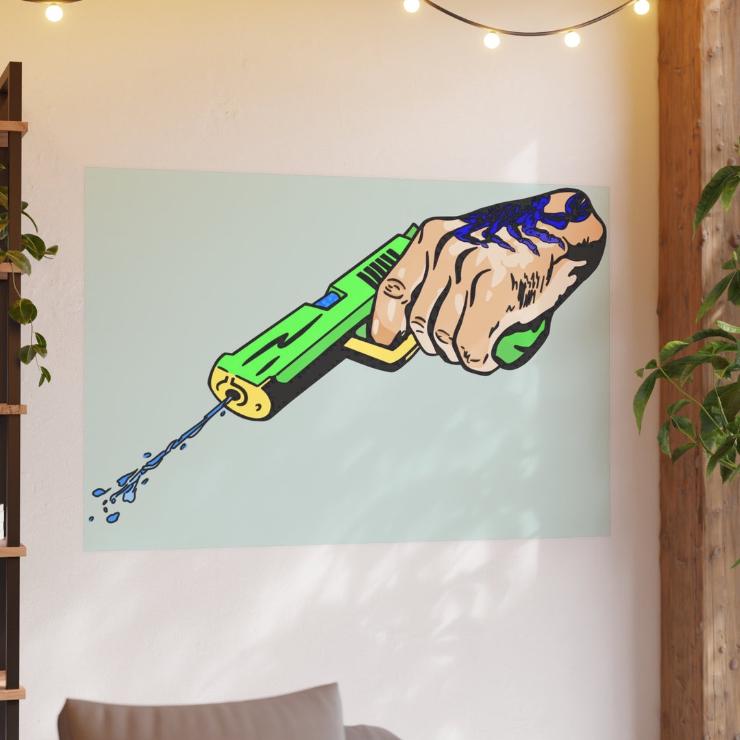 Real Water Gun Posters - Etsy