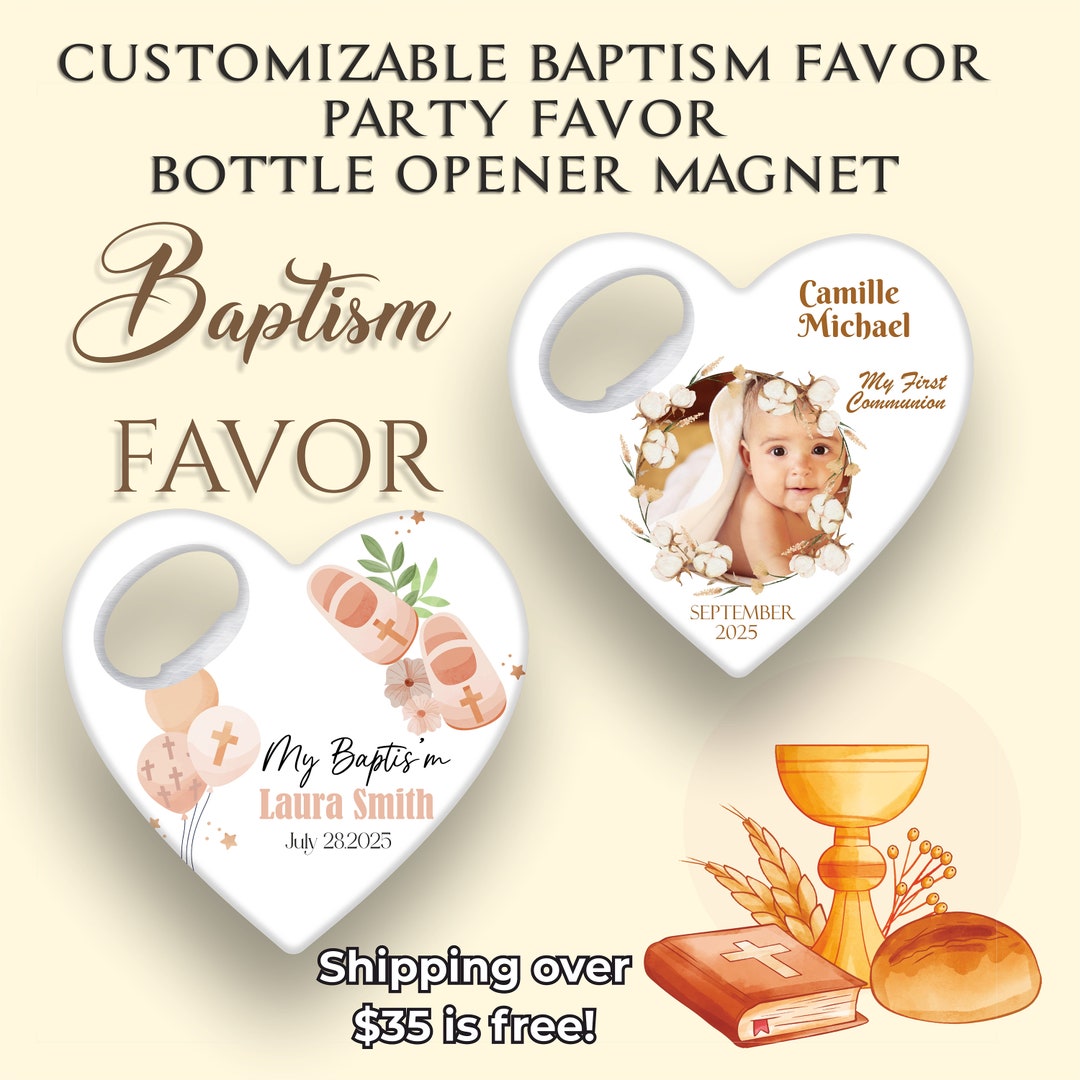 Customizable Christening Favors, Party Favors, Baptism Favors, Favor De ...