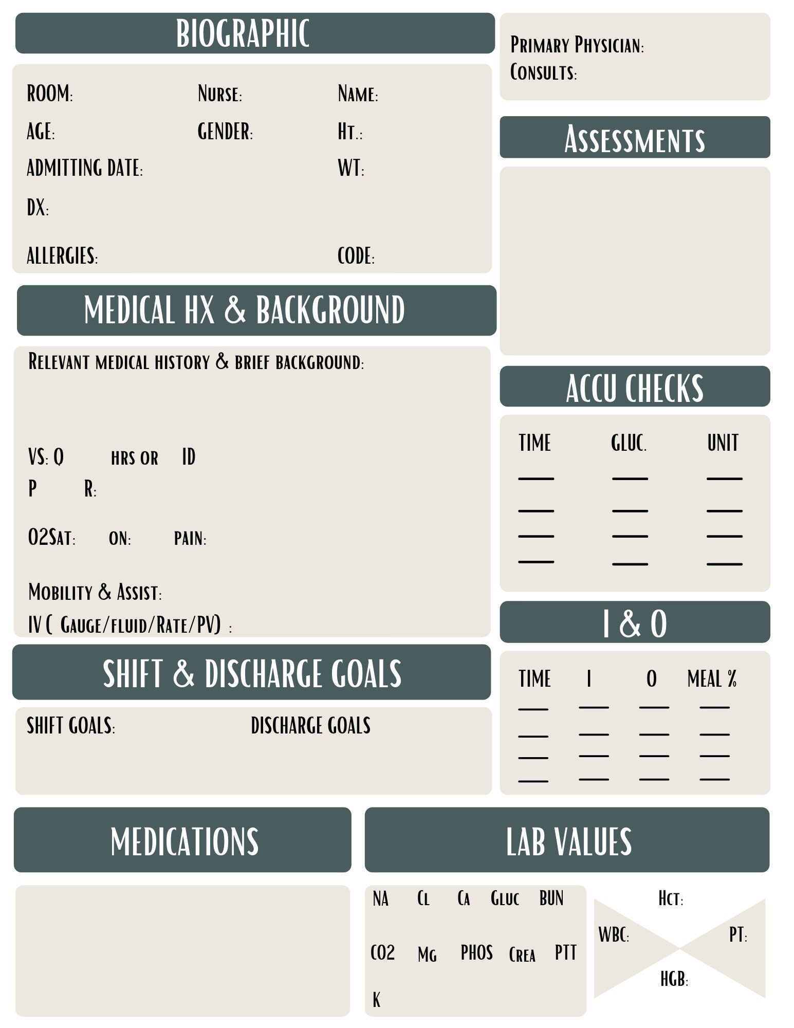 SBAR Color Worksheet - Etsy
