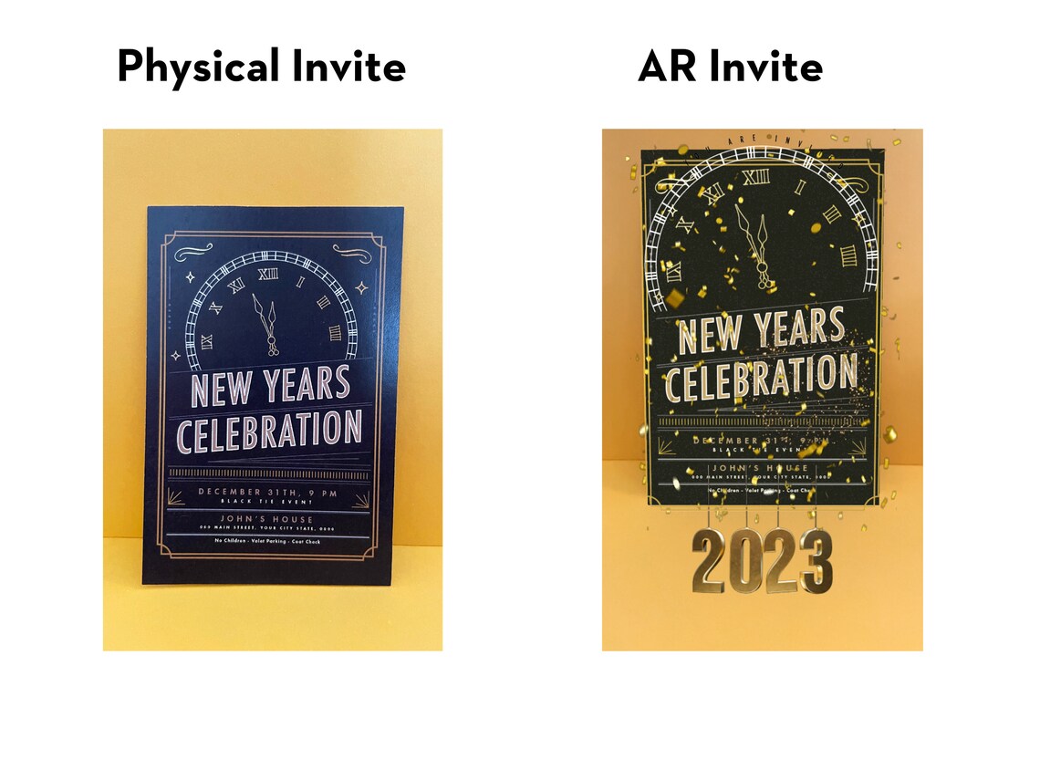 Custom Party DIGITAL Augmented Reality AR Invitation - Etsy