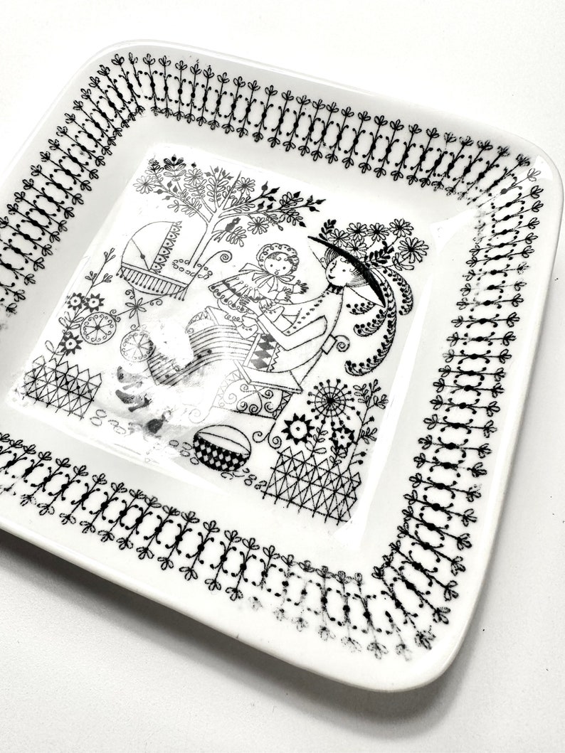 Arabia Plate From EMILIA Series - Etsy