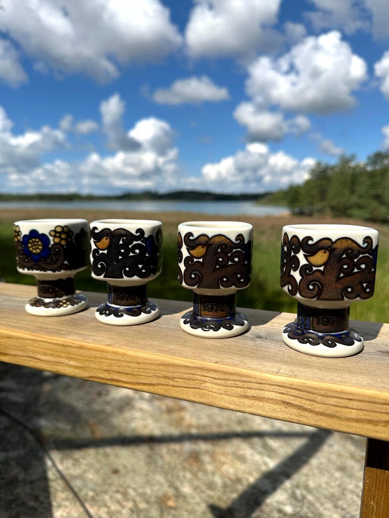 ARABIA Egg Cup From KALEVALA Serie - Etsy