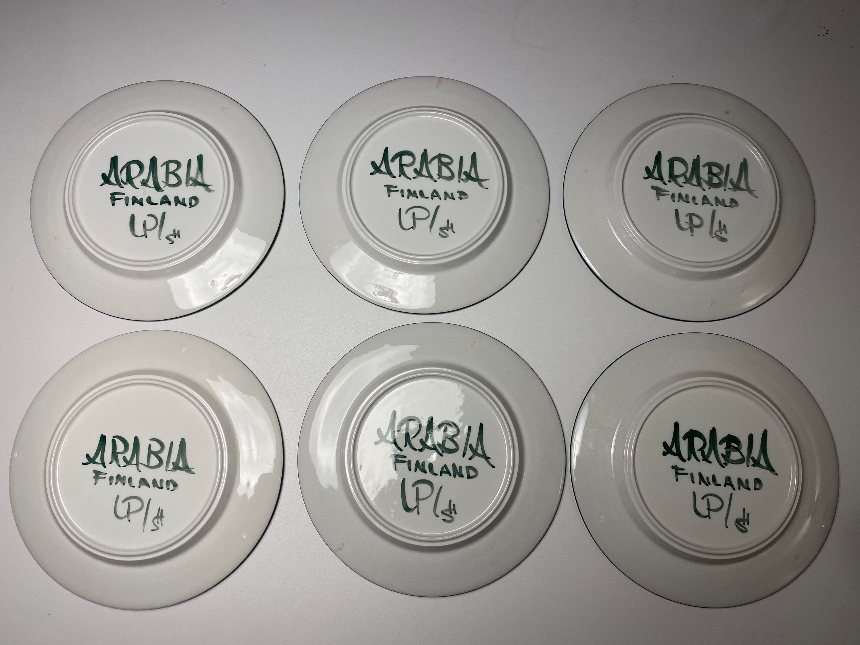 Ultra-rare Arabia PURPURI-JENKKA 20cm plate - Etsy 日本