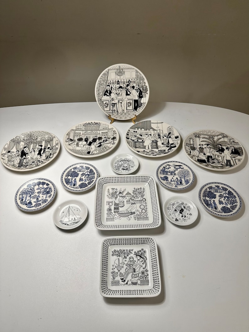 Arabia Plate From EMILIA Series - Etsy