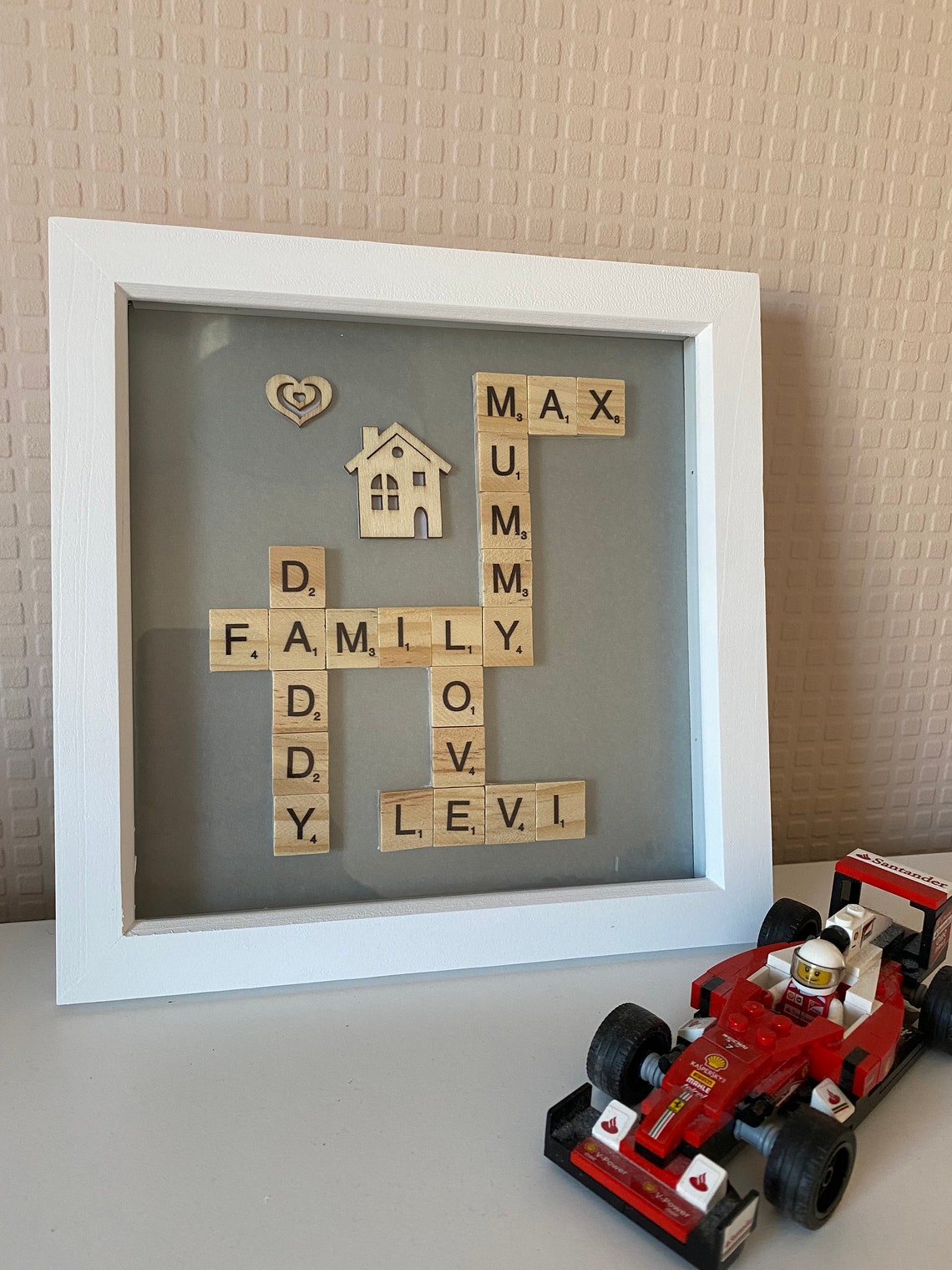 Scrabble Frame, Personalised Scrabble Wall Art, Scrabble Picture ...