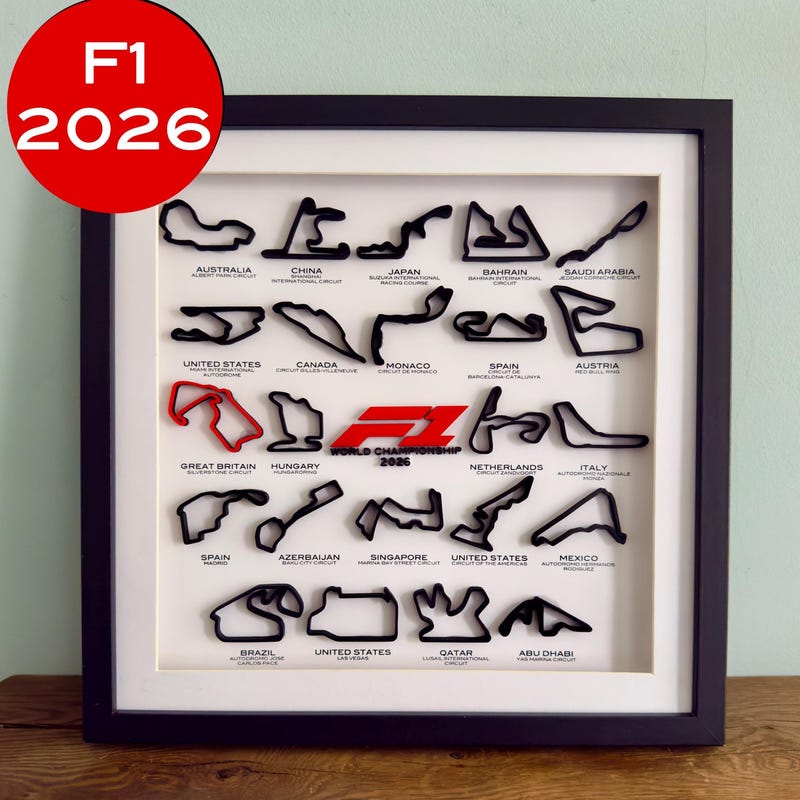 F1 Track Custom Gifts - 60+ Gift Ideas for 2026