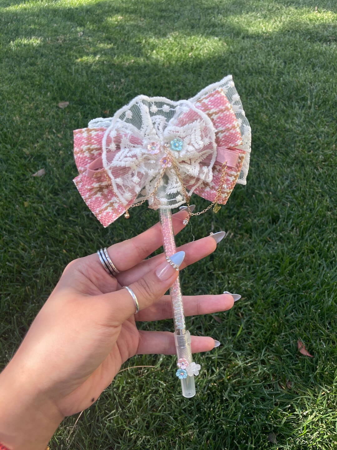Cute Elegant Pink Bow W/ Flowers Crafting Knife - Etsy