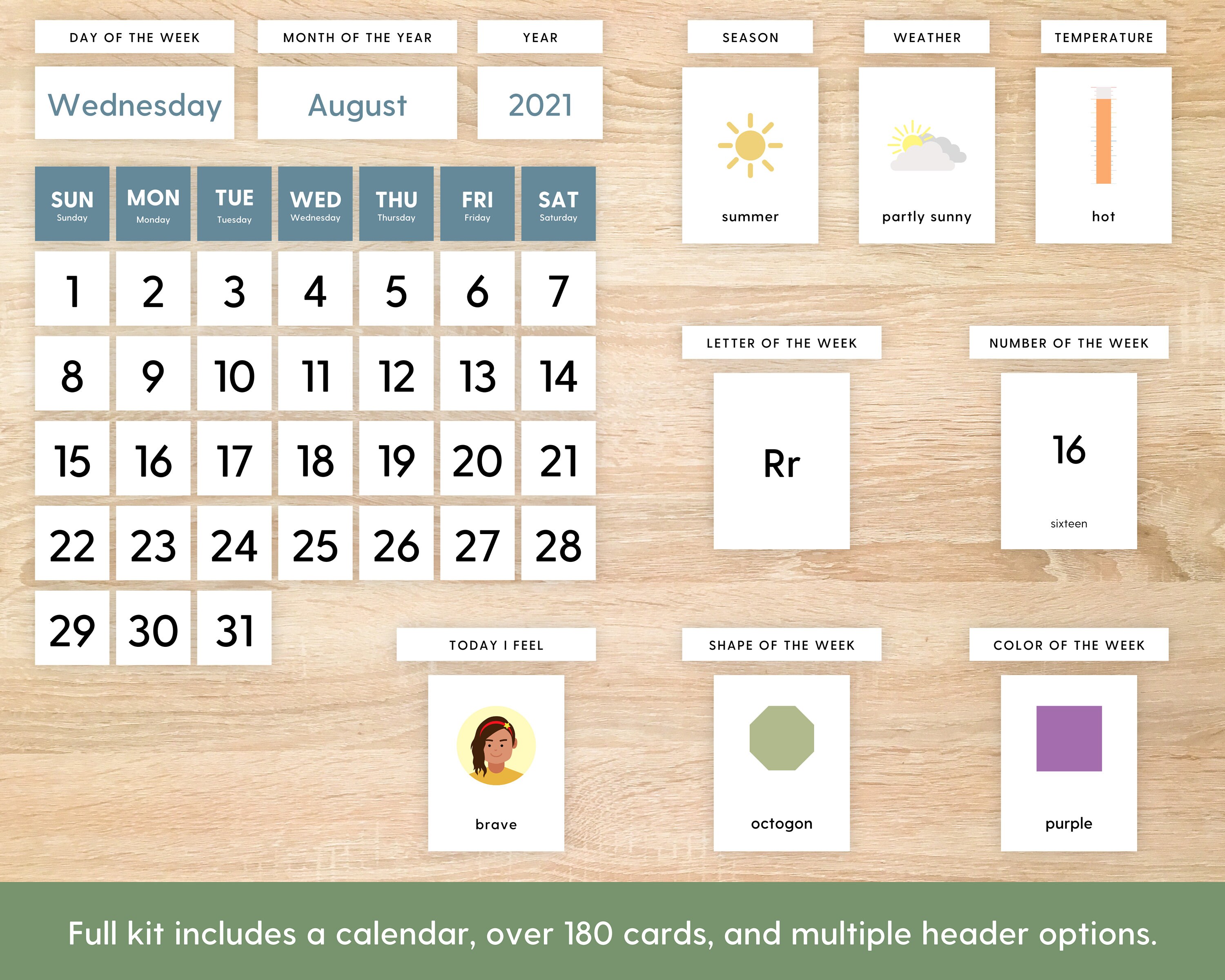 Super Simple Morning Board Kit Homeschool Preschool Circle - Etsy