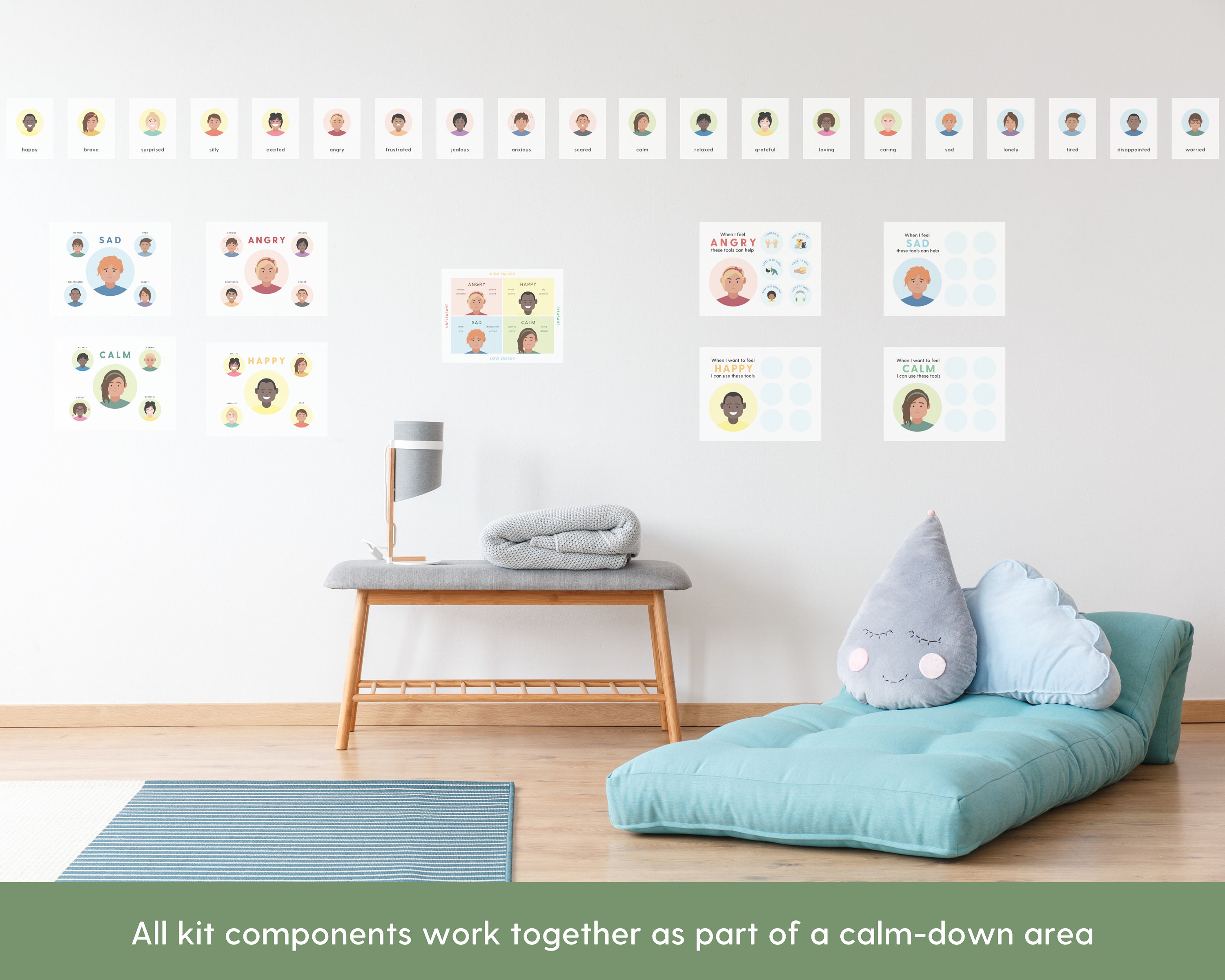 Feelings Kit for Kids Calm Down Corner Mindfulness | Etsy