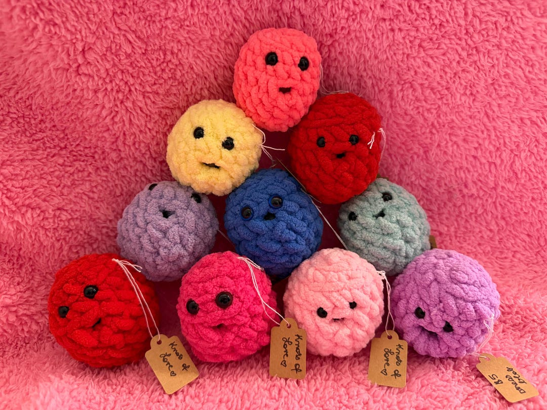 Crocheted Stress Blobs - Etsy