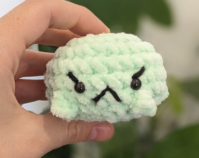 Squishy Angry Rain Frog// Crochet Desk Pet//crochet Frog// Crochet Gift ...