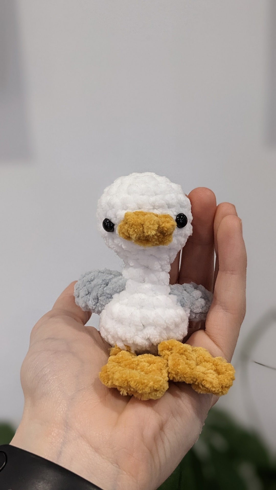 Floppy Gull Plush// Crochet Seagull// Crochet Car Hanger// Crochet ...