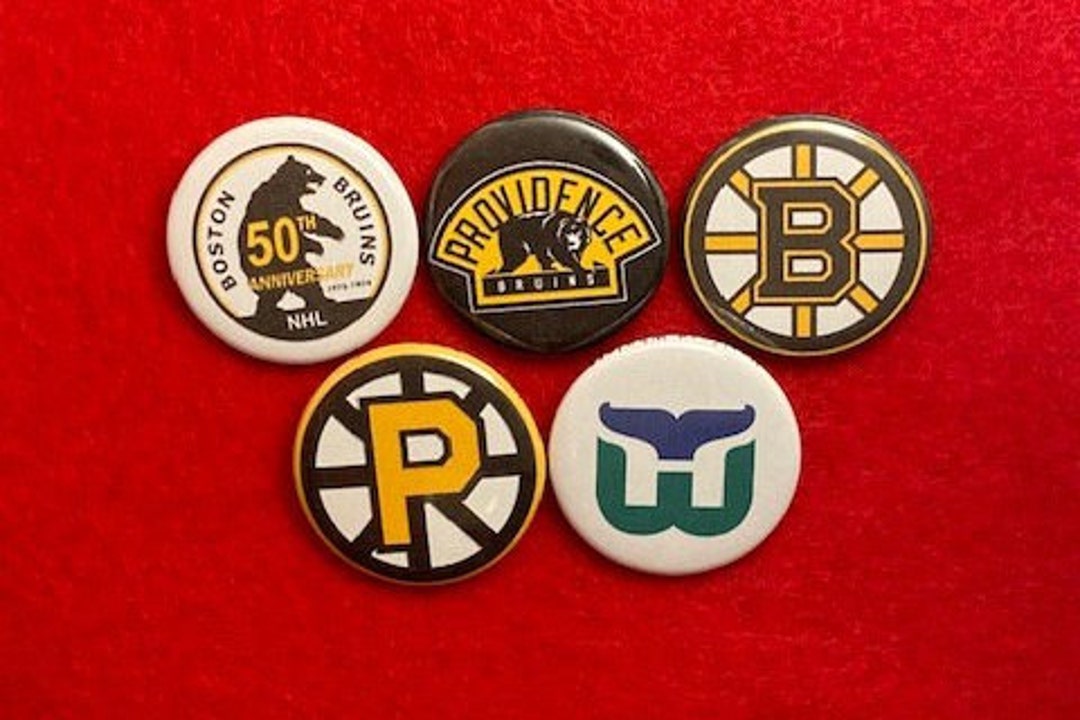 Boston Bruins Pinback Buttons – New England Hockey Magnet Set - Etsy